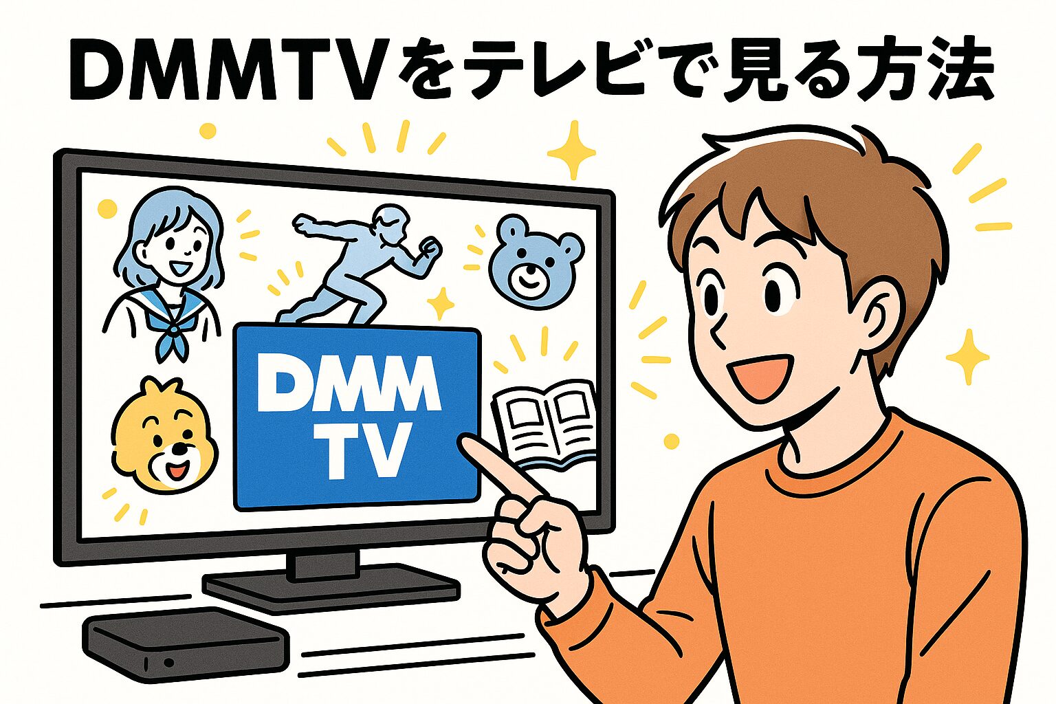 DMMTVをテレビで見る方法7つを紹介。見れないときの対処法は？ – ふくろうFM